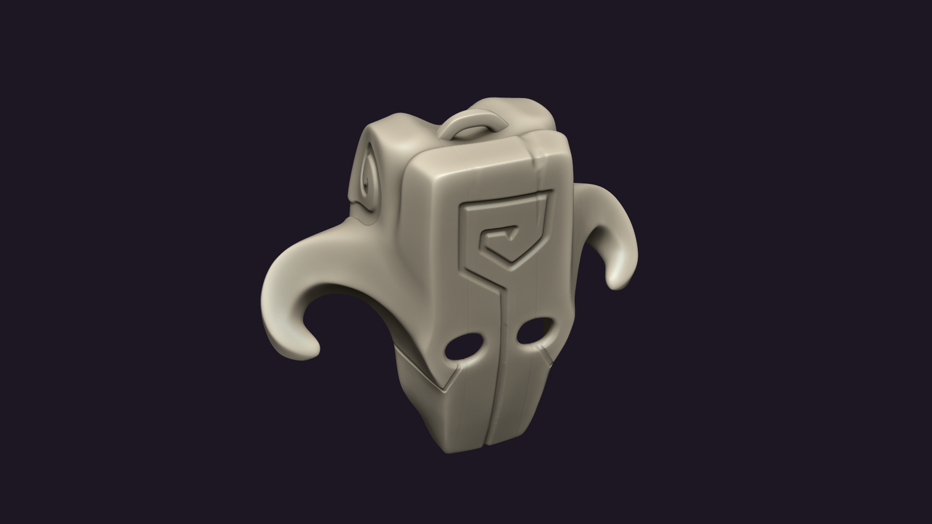 STL file Juggernaut Mask - Dota 02 - Keychain 🗝️ ・Model to download and ...