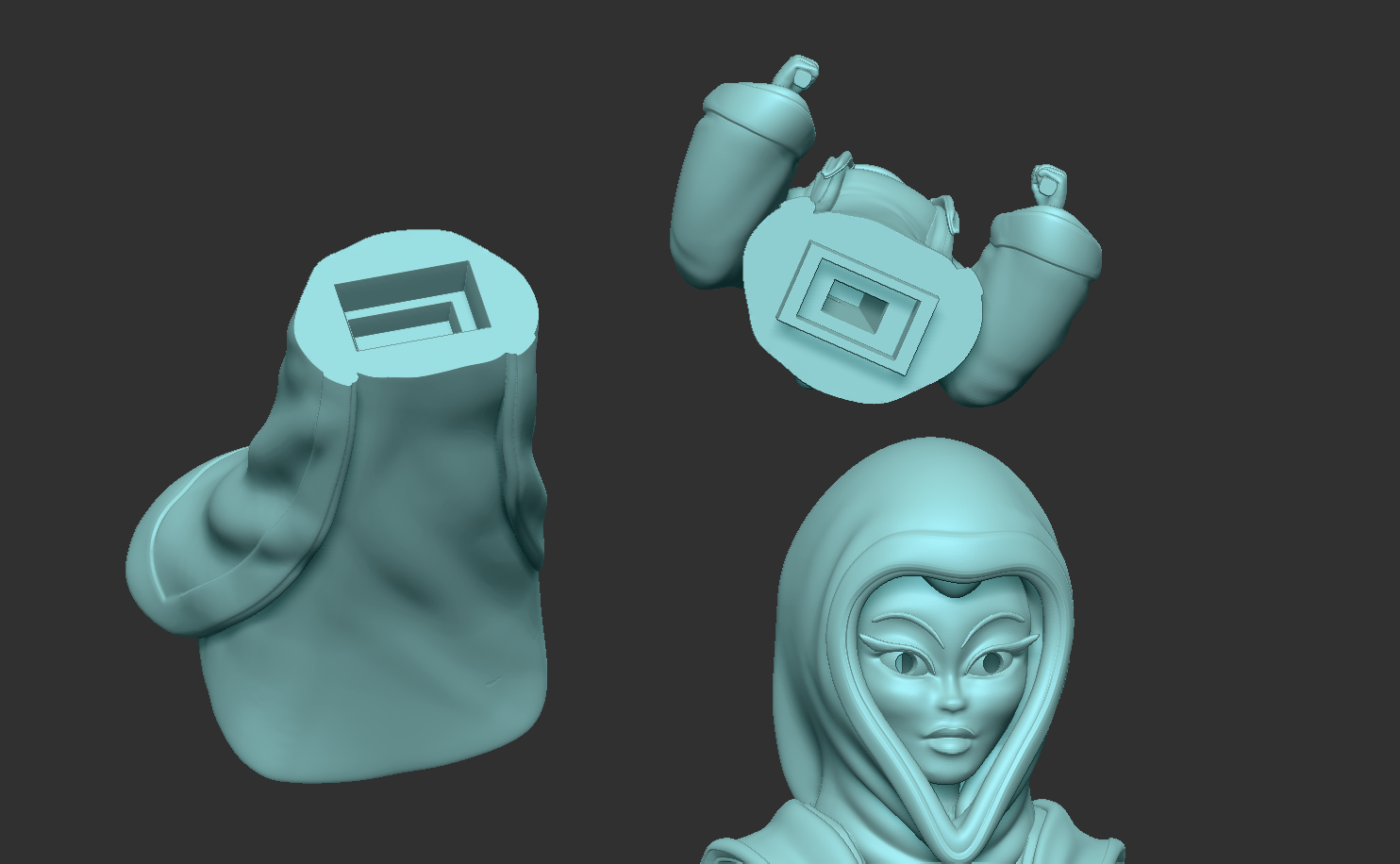 STL file Female Tibia Brotherhood Outfit - Printable ♀️ ・3D print ...