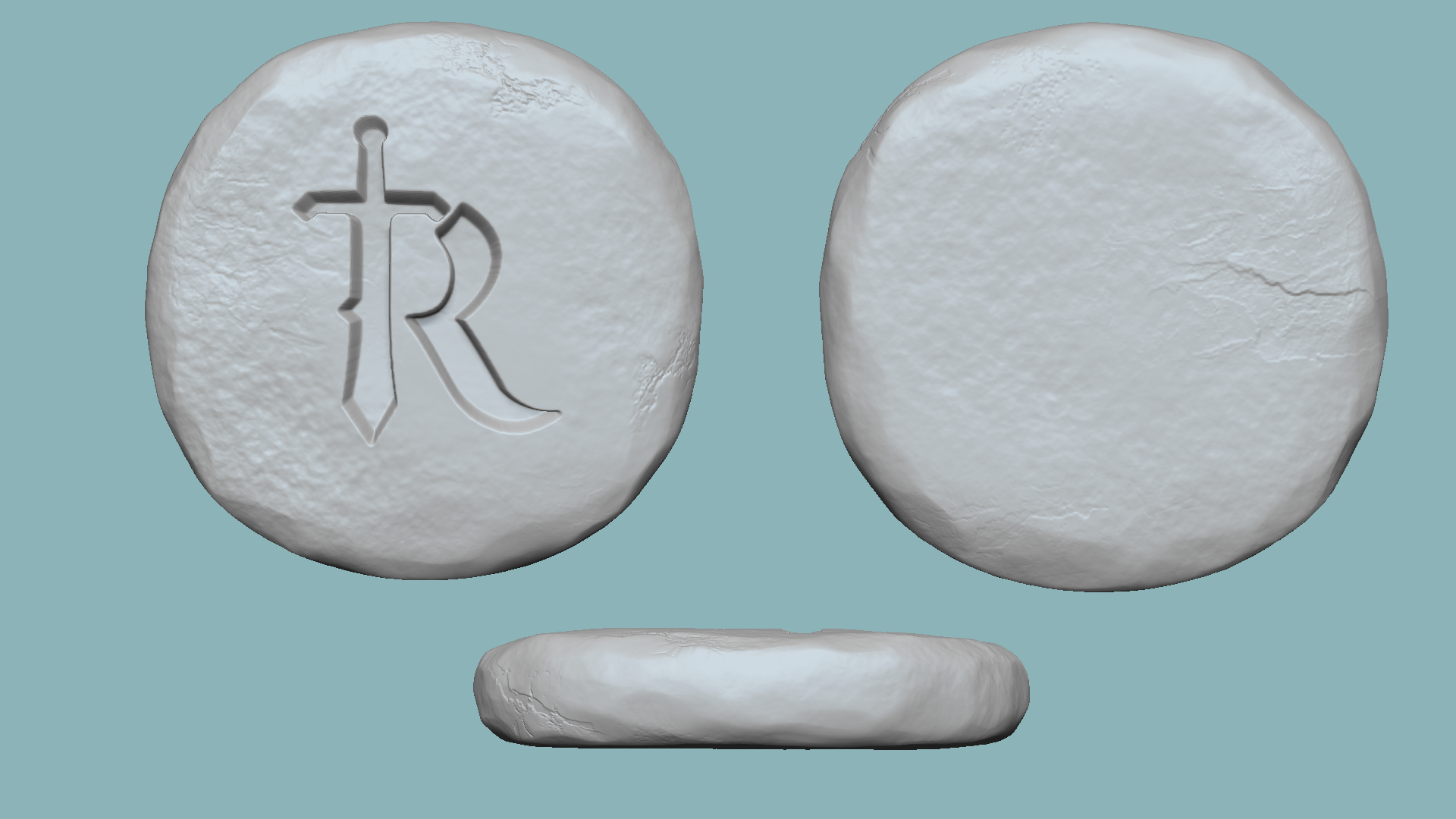 STL file Runescape Symbol - Rune - STL Keychain 🗝️ ・3D printer model to ...