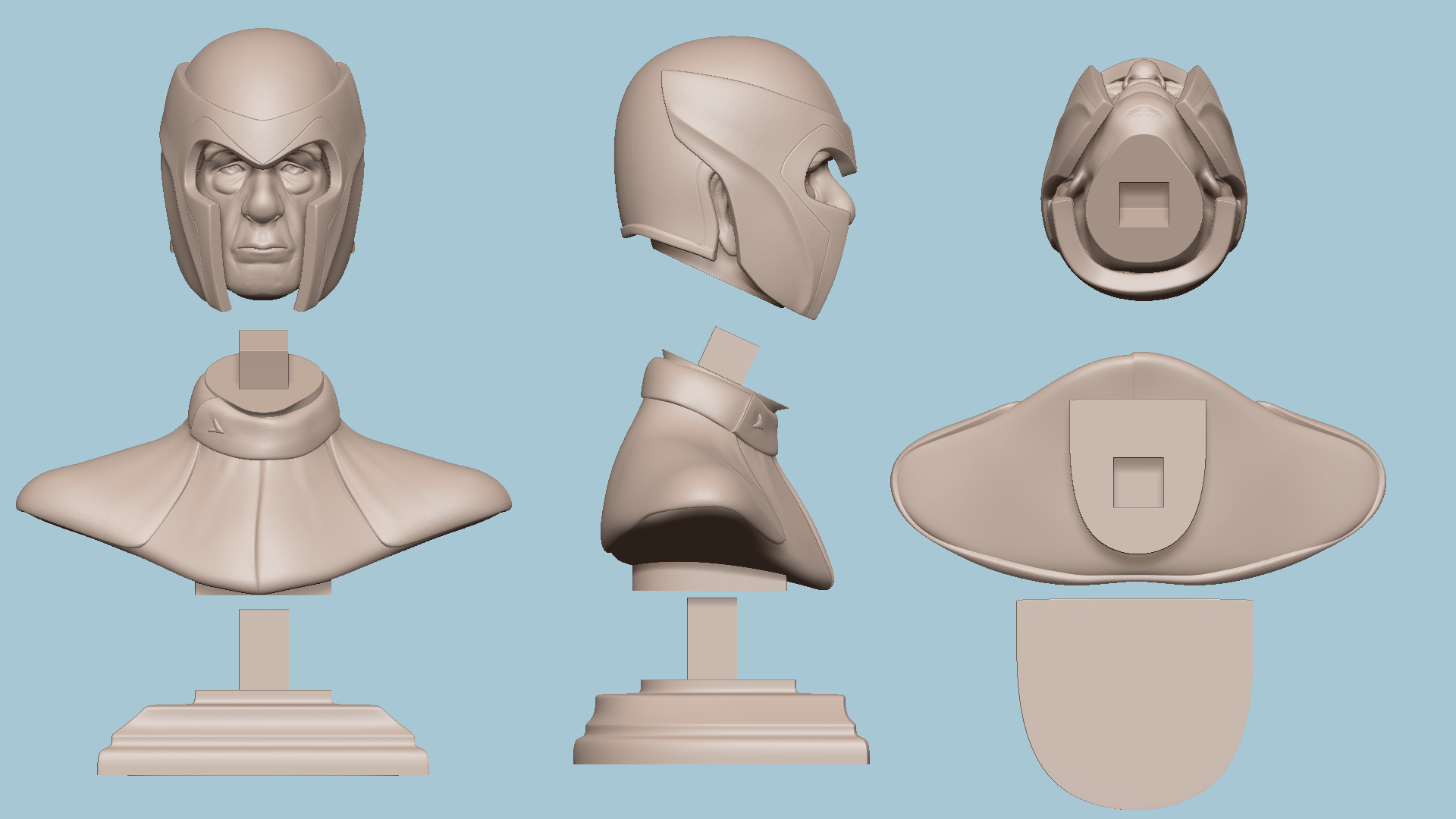 👤 Magneto Bust - Ian McKellen - X-Men・Free STL File for ・Cults