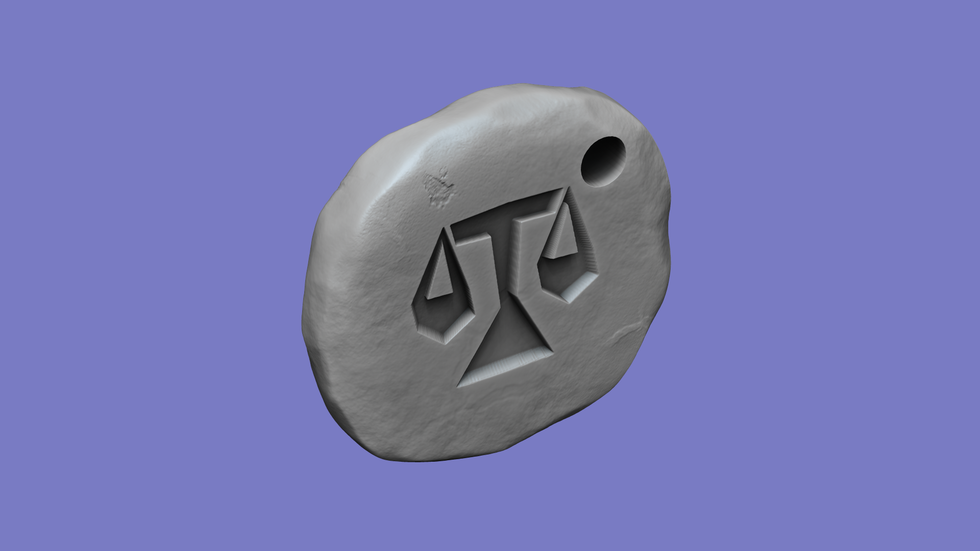 Fichier STL Law Rune - Runescape - Porte-clés STL ⚖️ ・Modèle à ...