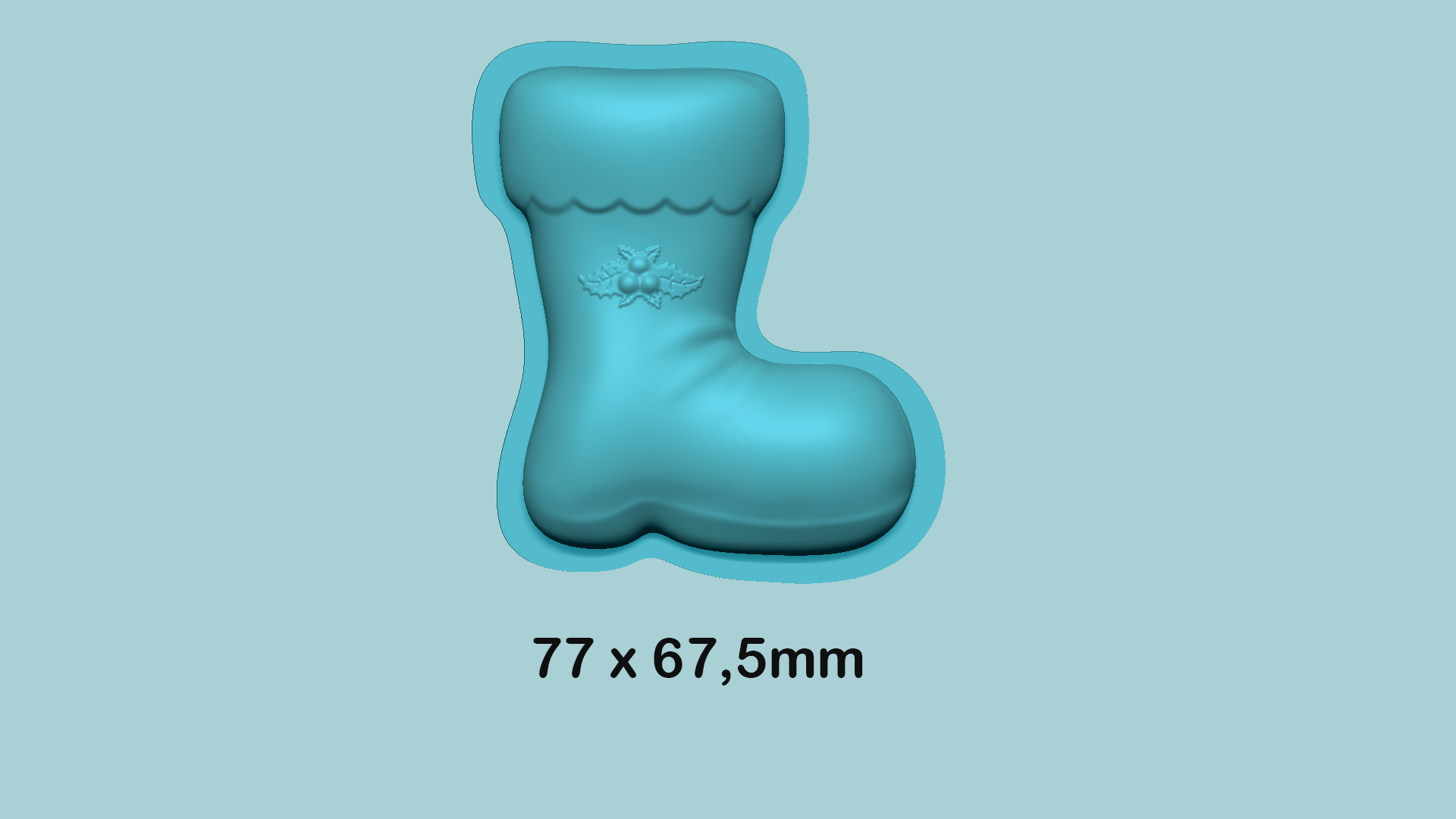 STL file Christmas Boots - Molding Arrangement EVA Foam Craft 🎄 ・3D ...