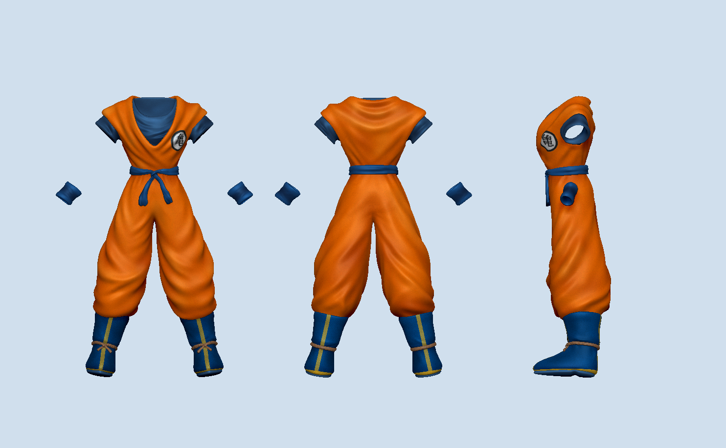 Datei STL Dragon Ball Goku - Outfit - Character Modeling 🐉・Design für ...