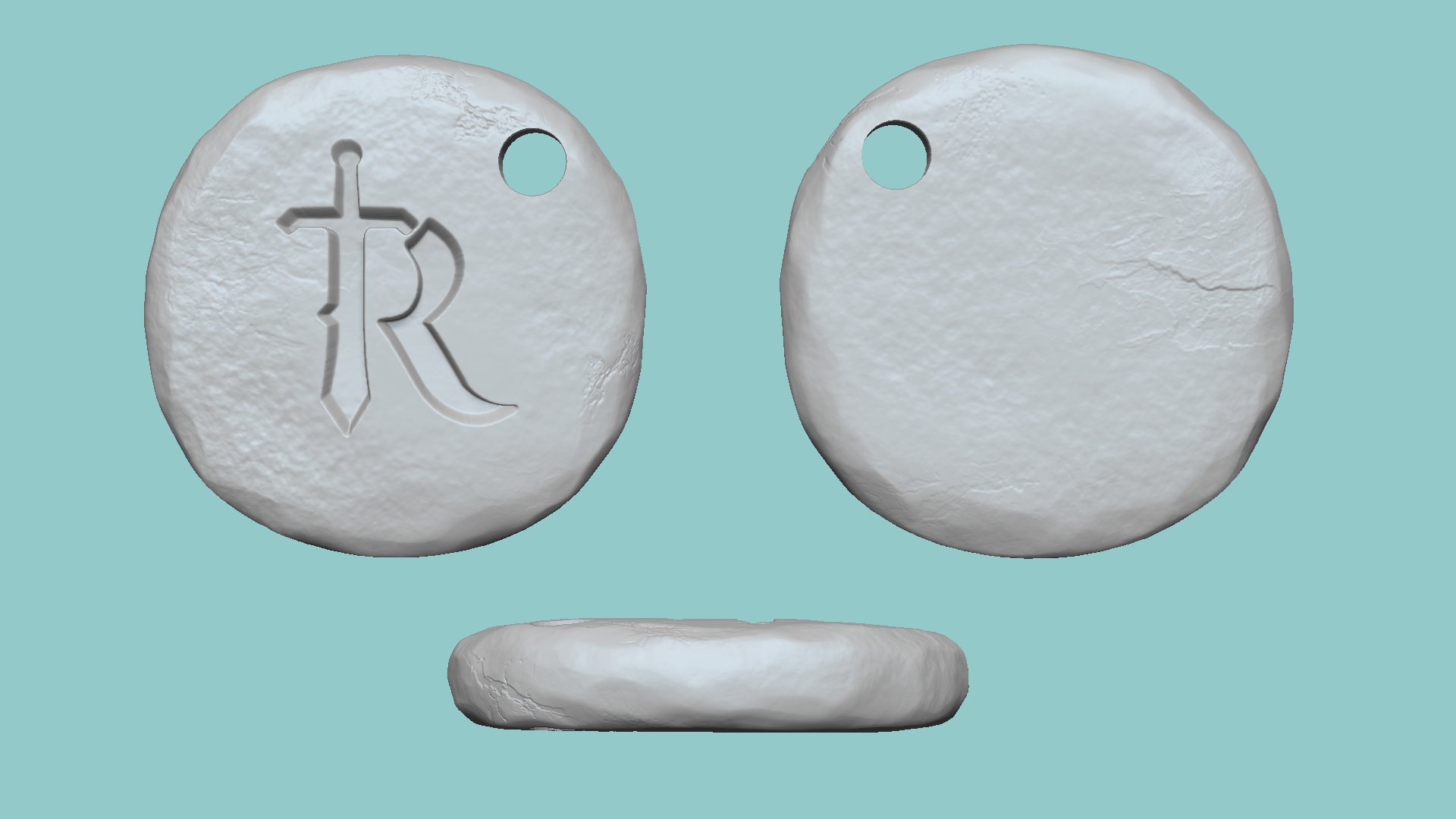 STL file Runescape Symbol - Rune - STL Keychain 🗝️ ・3D printer model to ...