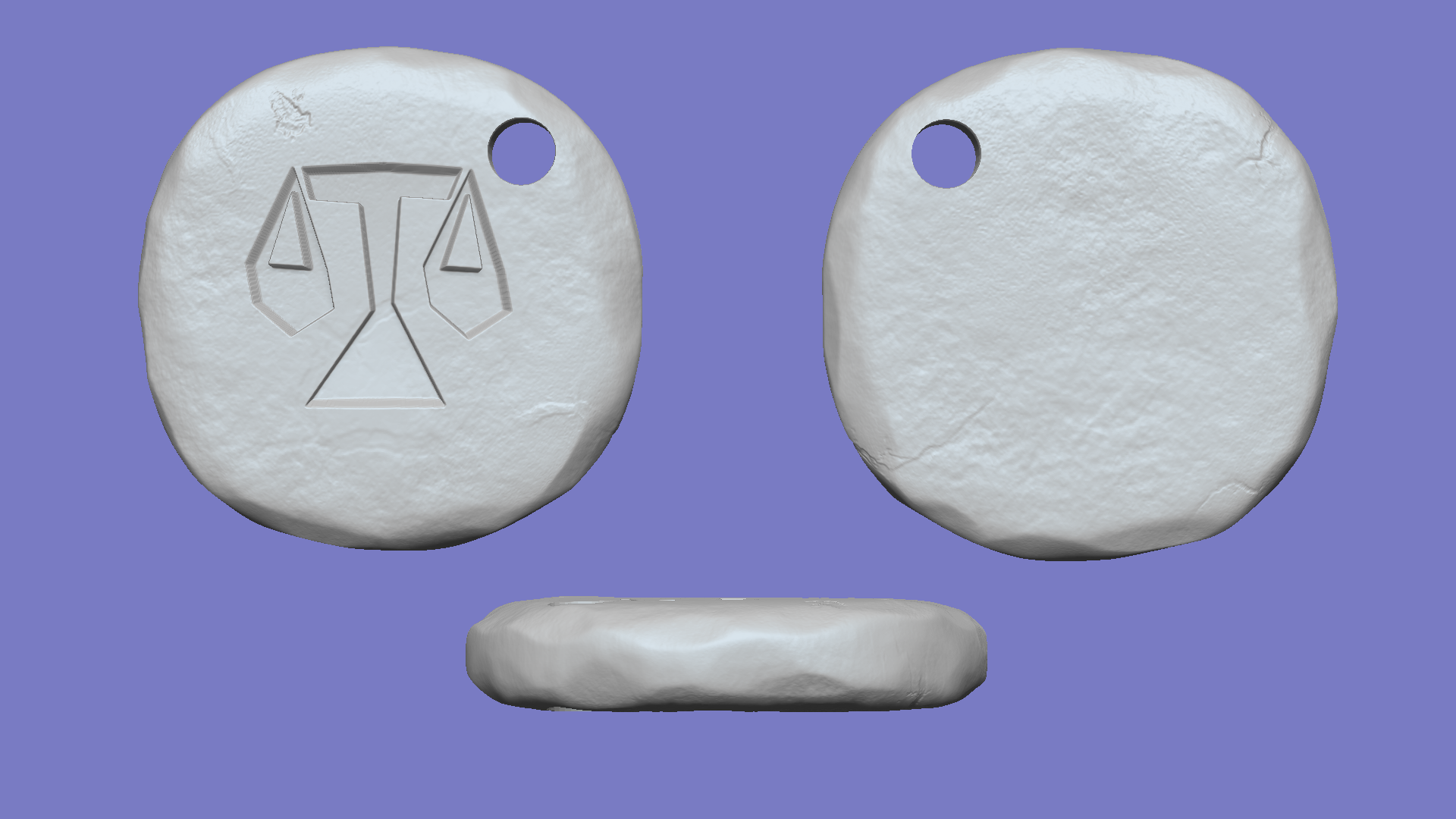 Fichier STL Law Rune - Runescape - Porte-clés STL ⚖️ ・Modèle à ...