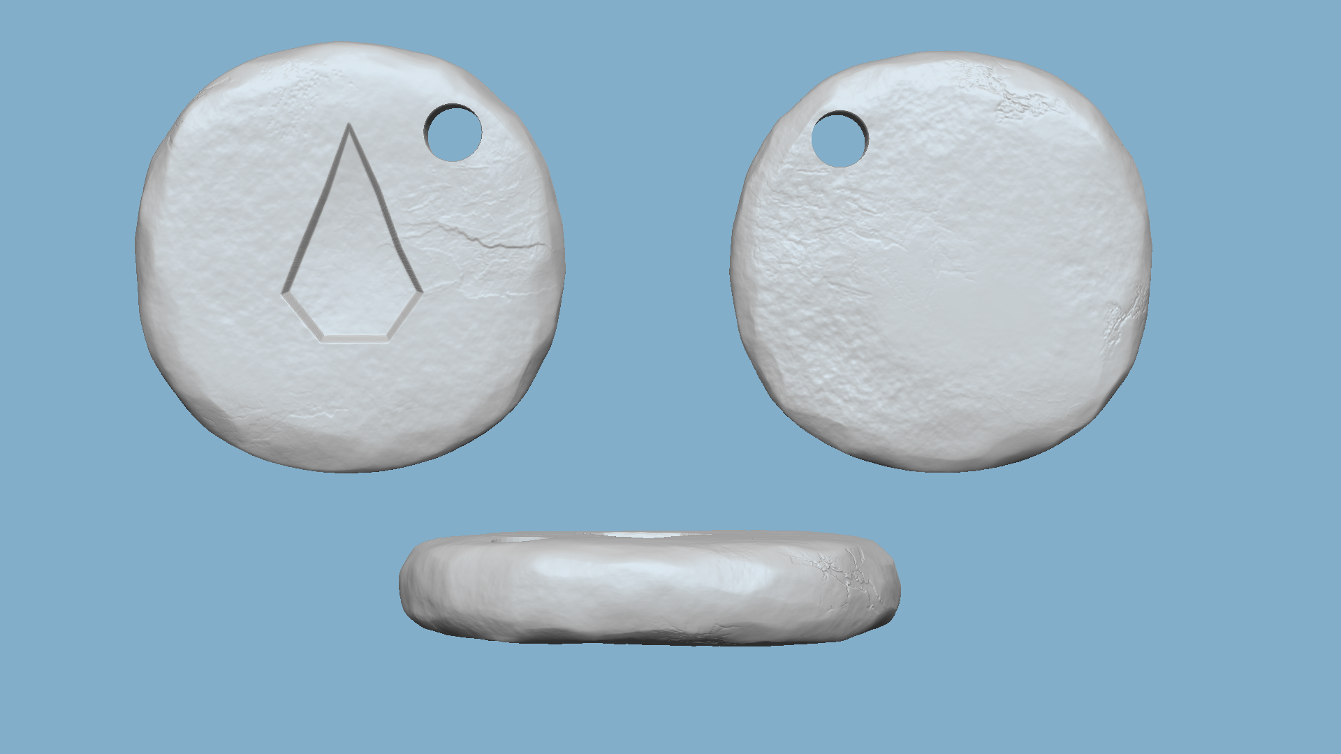 STL file Water Rune - Runescape - STL Keychain 🚰 ・3D print design to ...