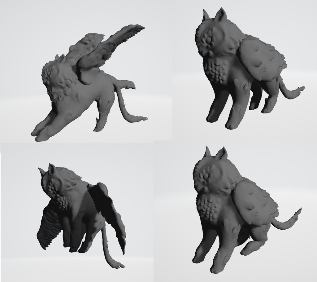 🦉 OwlKitty - Owl Gryphon・Free 3D File for ・Cults