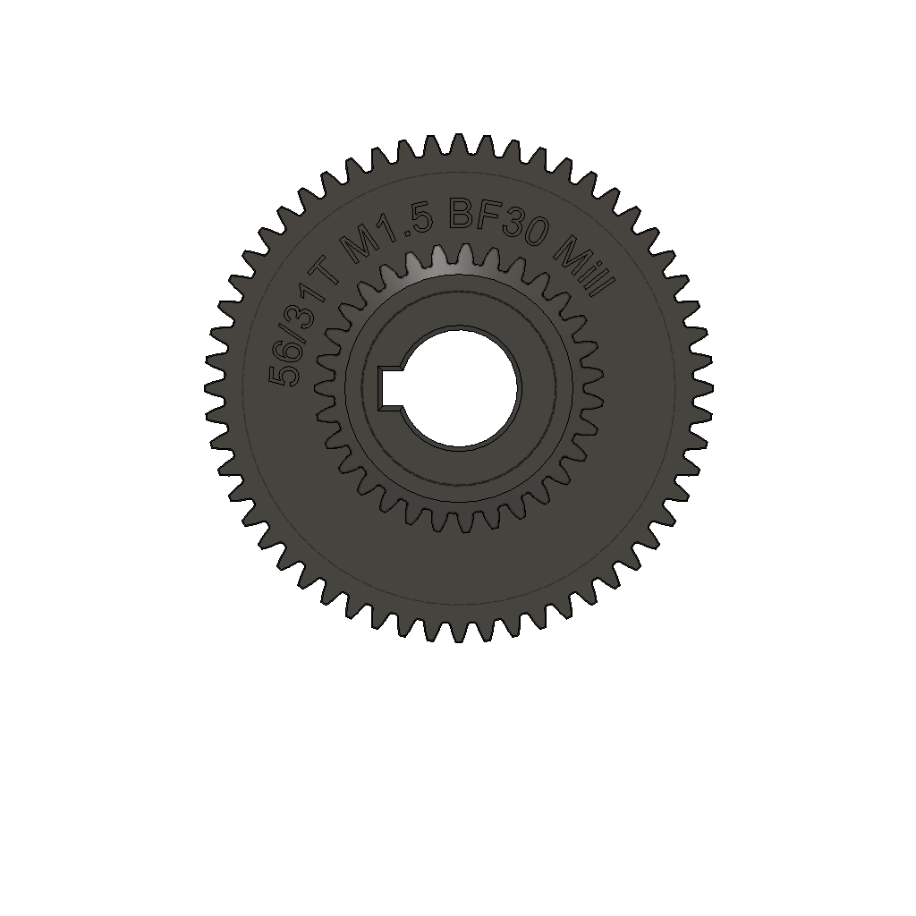 Free STL file Dual spur gears for PM-30 MVL BF30 and similar Bench ...
