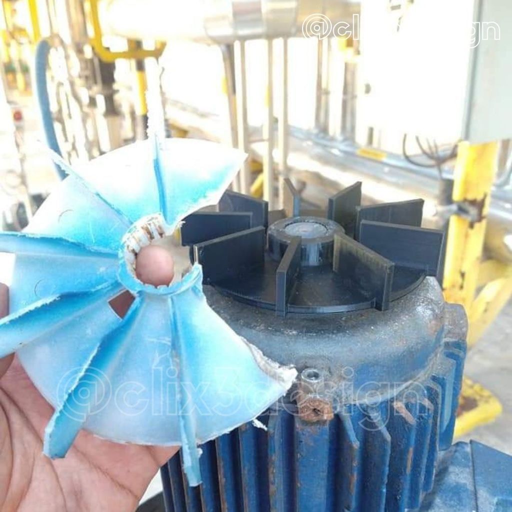⚡ Cooling fan for electric motor・Free STL File for ・Cults