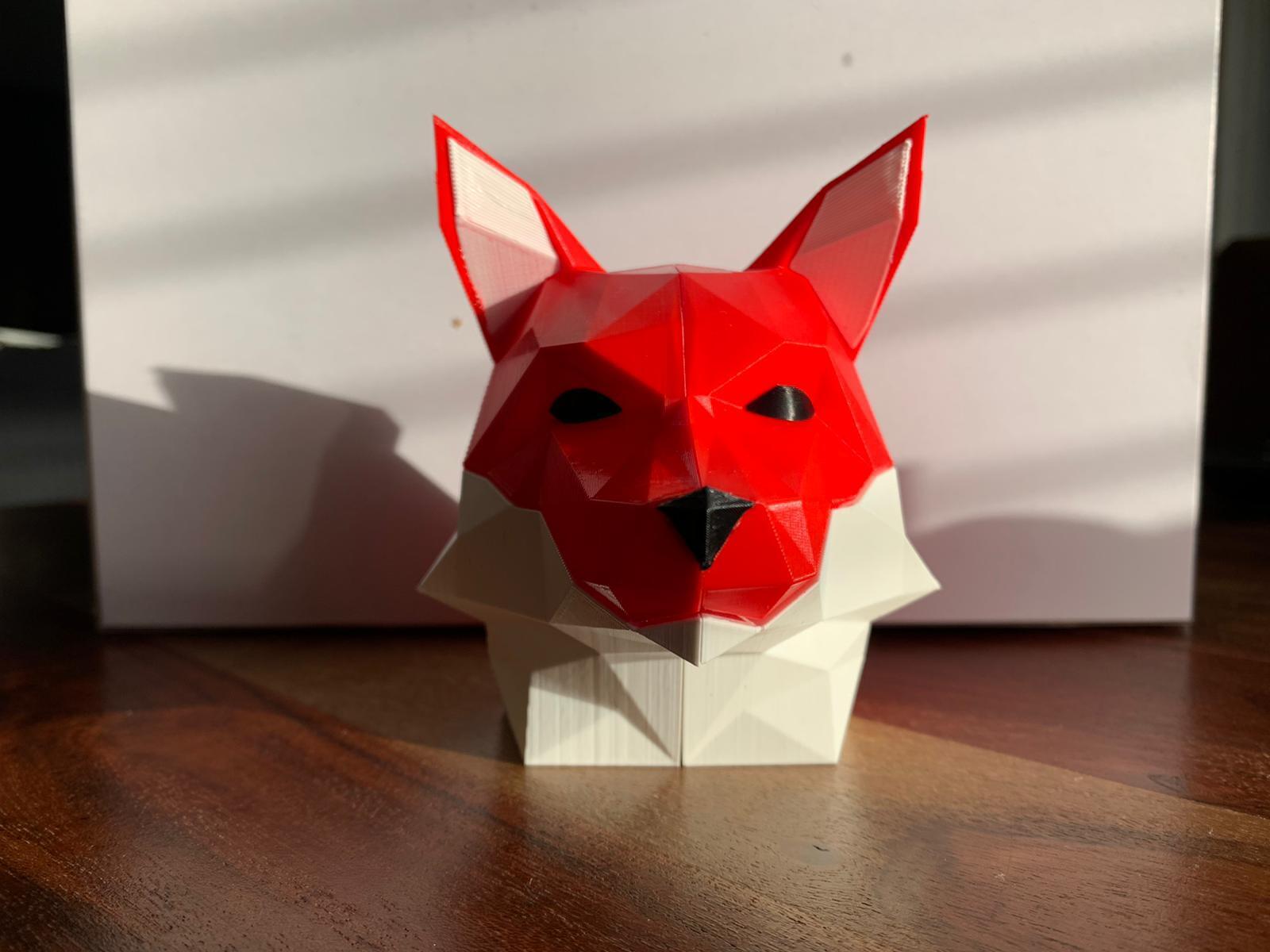 3D printable Fox head - For single color printers・Cults