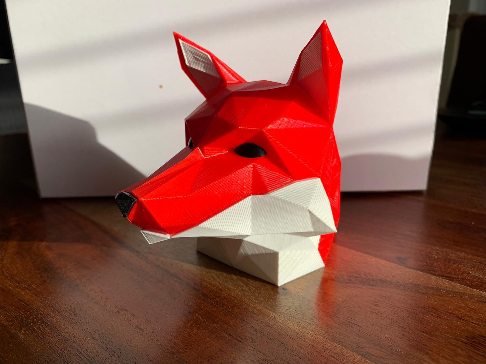 3D printable Fox head - For single color printers・Cults