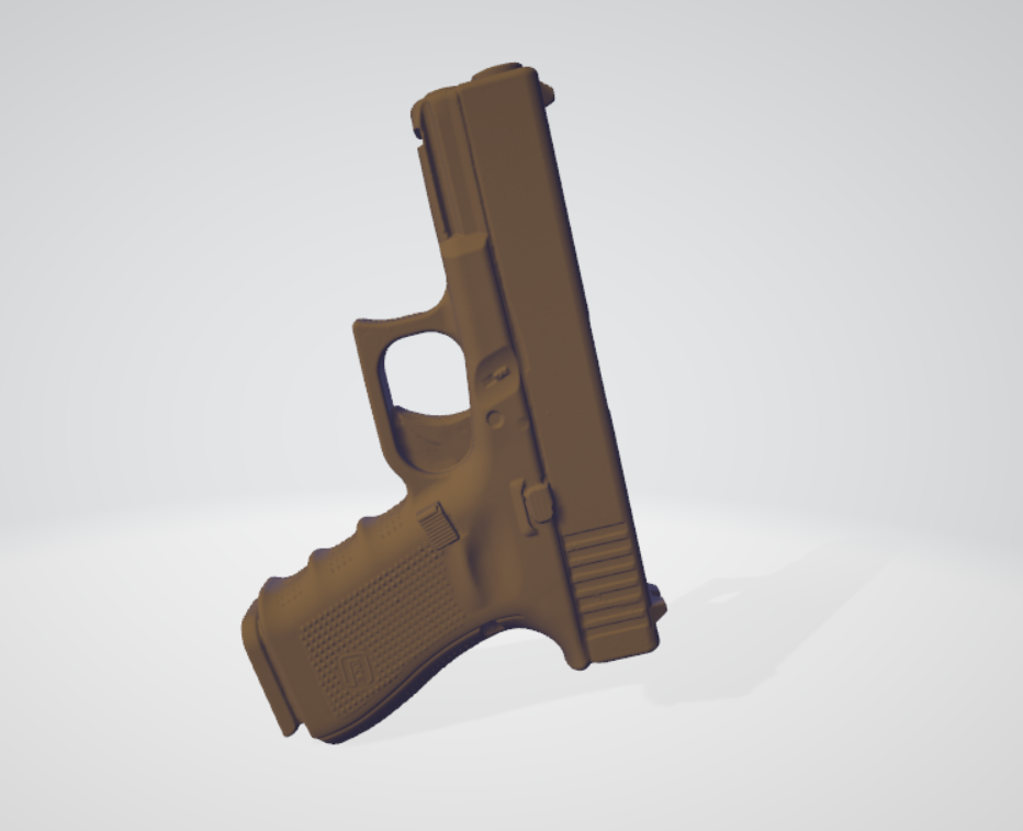 🔫 Glock 19 real size scan・ STL File for ・Cults