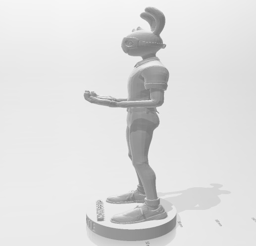 🐇 stand stand GUGGIMON RABBIT fortnite season 7 chapter 2・ STL File for ...