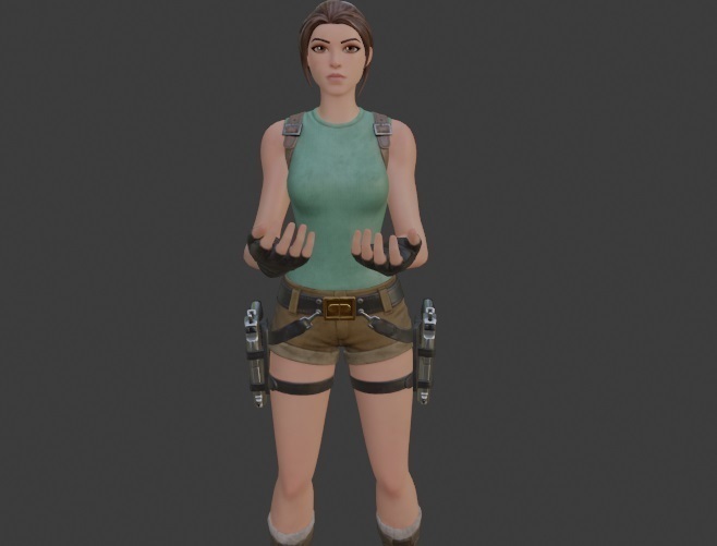 STL file LARA CROFT fortnite fortnite stand support 🦸・Model to download ...