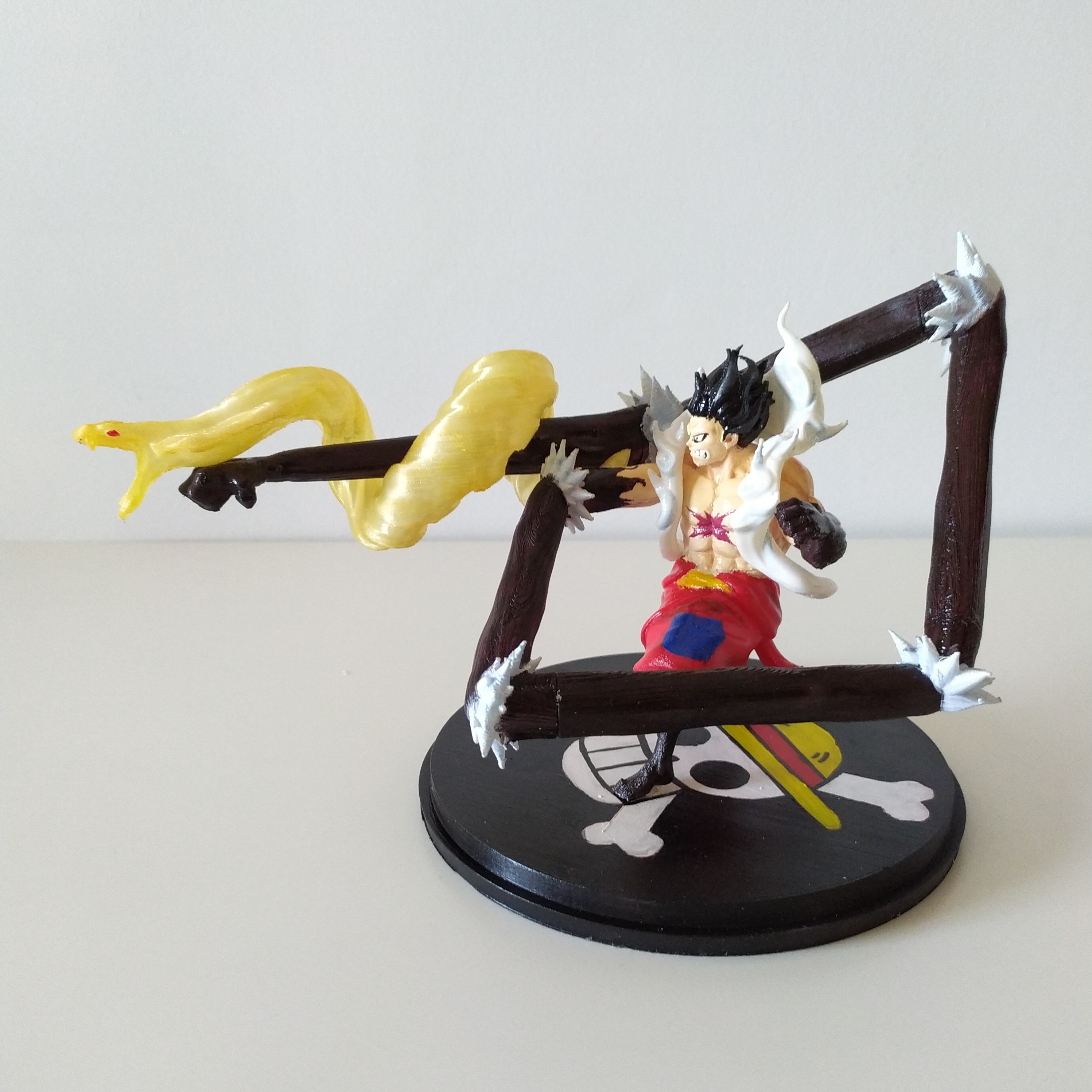 🎨 Luffy Snakeman - Fanart Sculpt・ 3D File for ・Cults