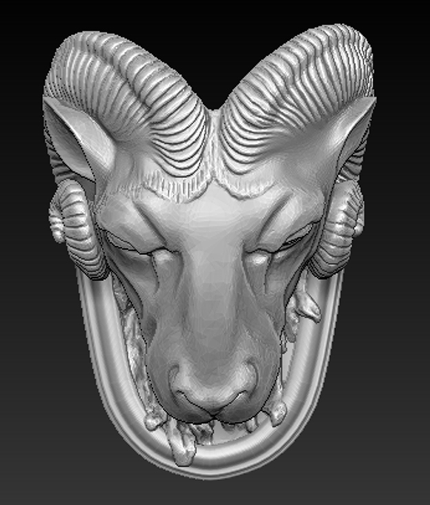 🐏 Ram Carved 3D Model・Free 3D File for ・Cults