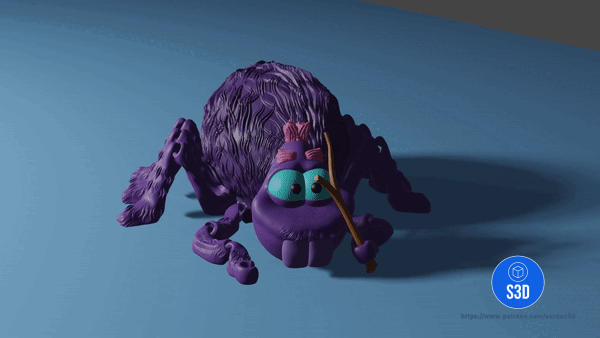 🕷️ Frank the articulated Spider and Twiggy (From Back to the Outback ...