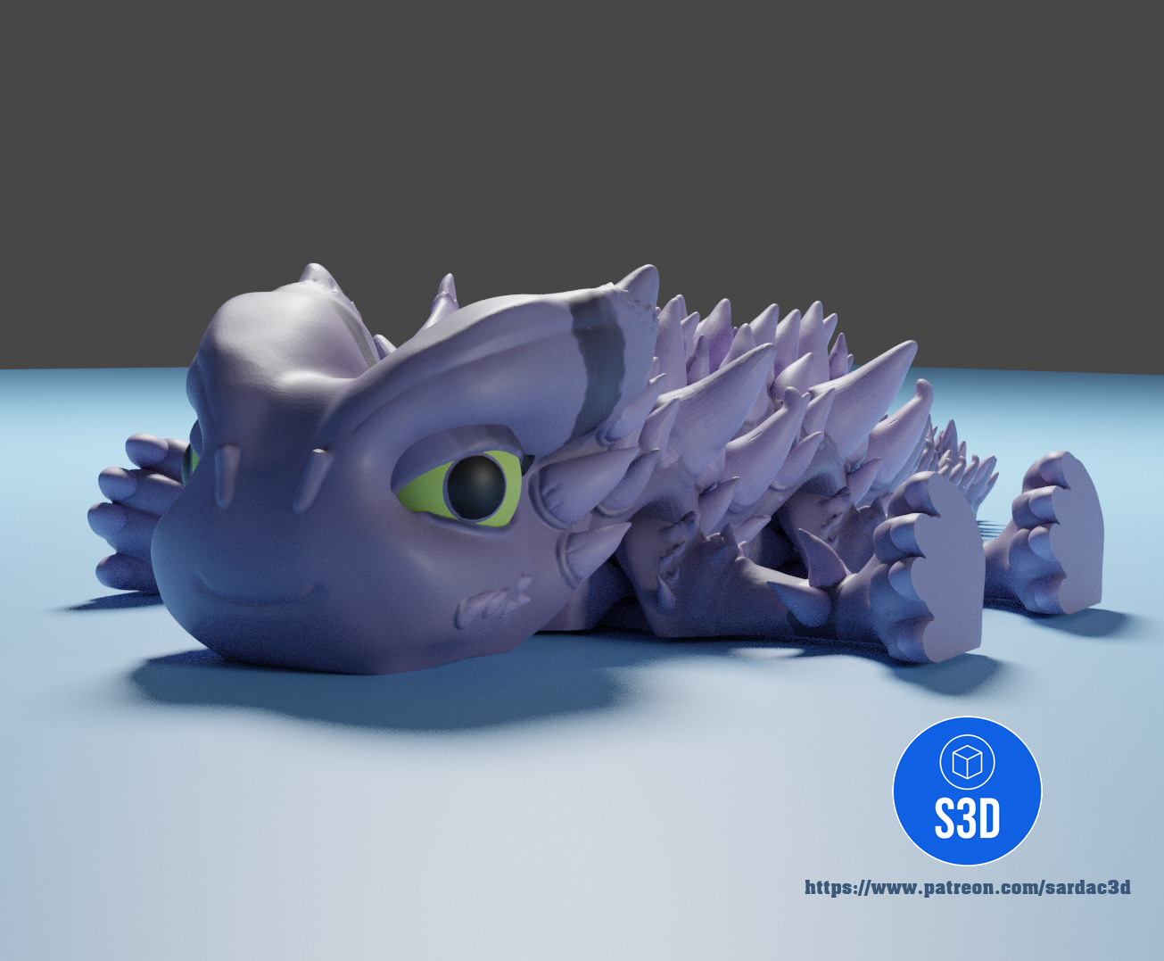 😈 Thorny Devil Lizard (Zoe) Articulated / Flexi・ STL File for ・Cults