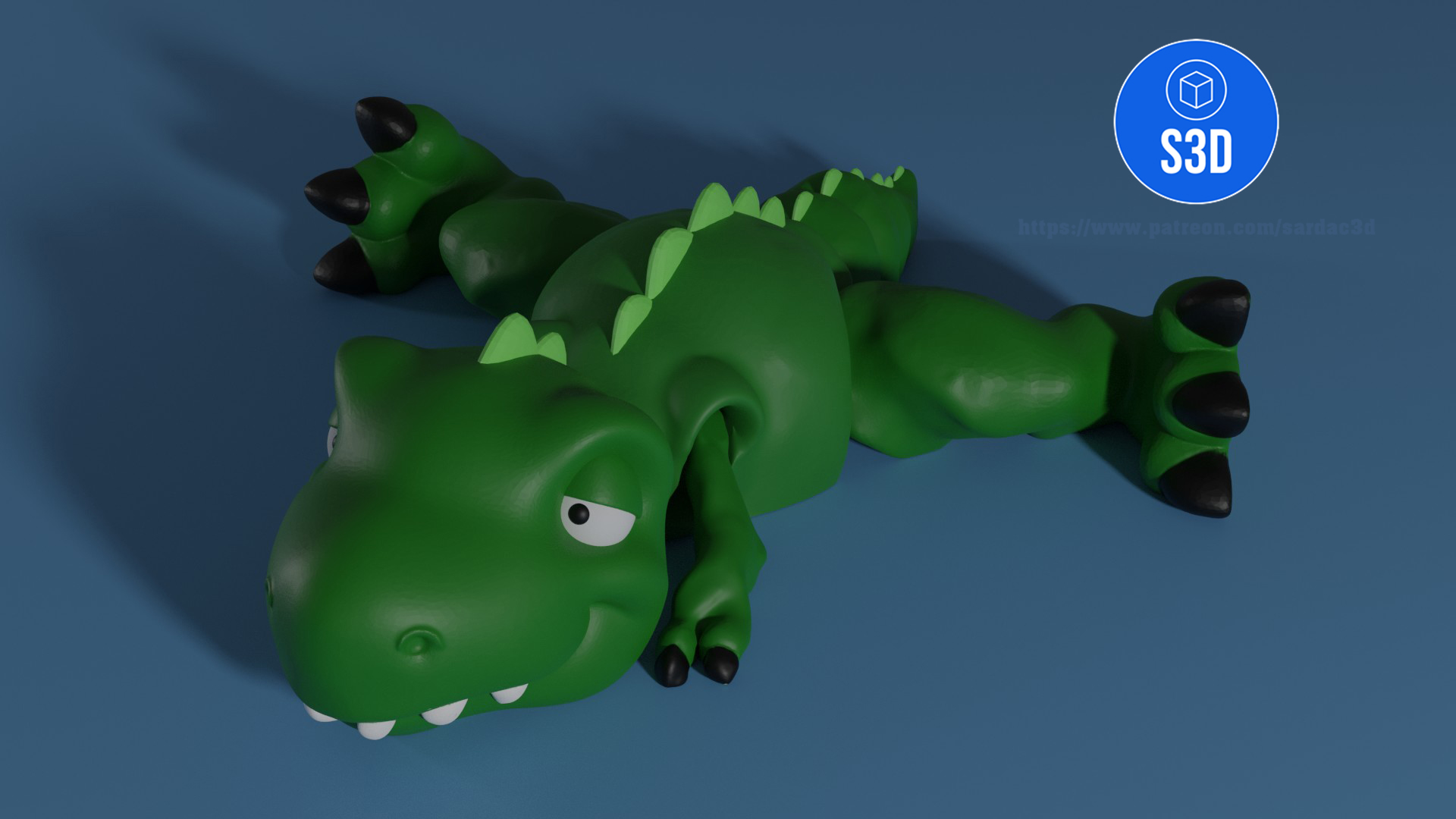 🦖 Terry the Articulated T-Rex・ STL File for ・Cults