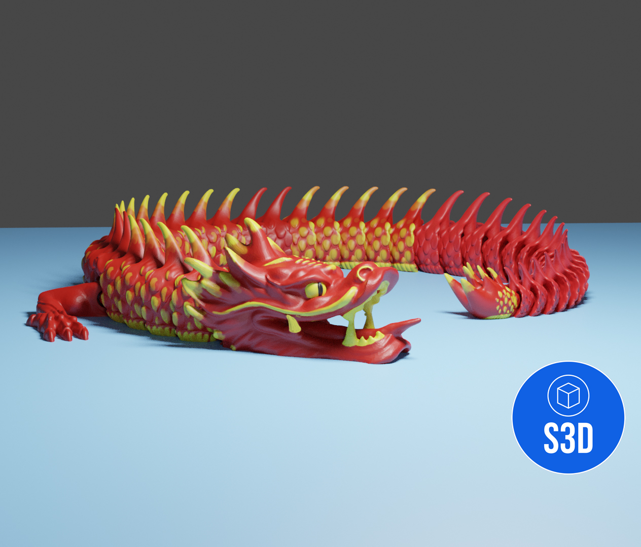 🆕 Chinese New Year Carnival Dragon - Articulated・ STL File for ・Cults