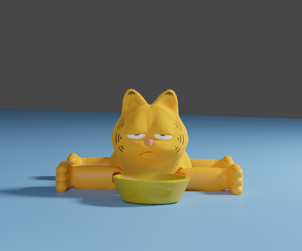 🎁 Garfield Articulated Flexi Print in Place・ STL File for ・Cults