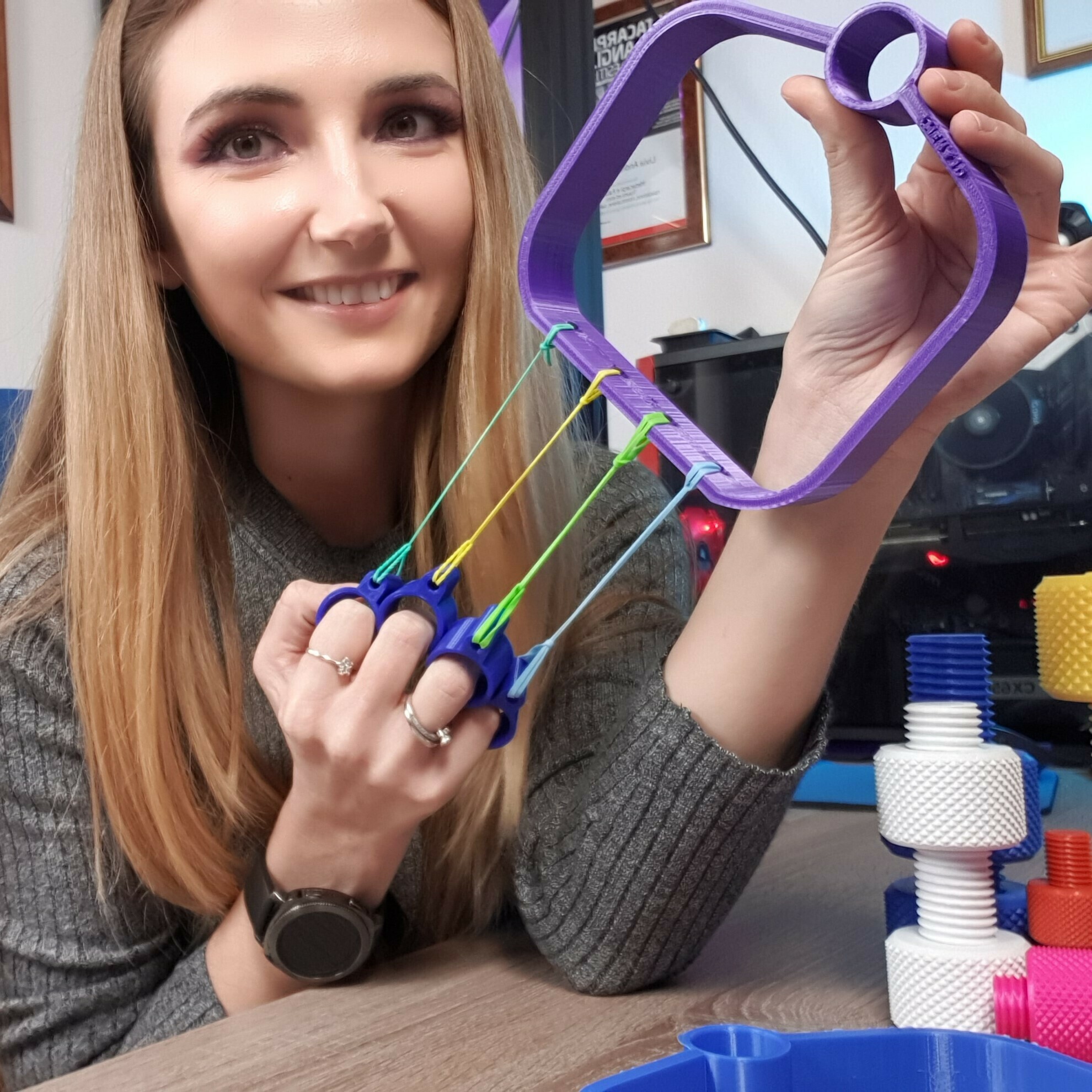 THERA 3D Finger Trainer Hand Therapy Herramienta de rehabilitación ...