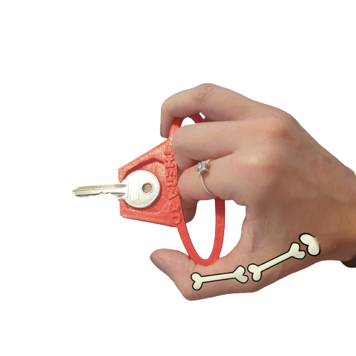 STL file THERA 3D Key Holder Ergonomic Handle Small (occupational ...