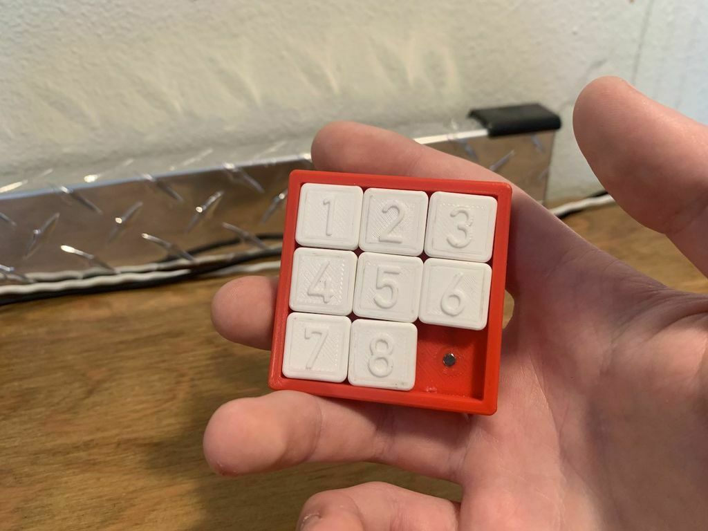 Free STL file Sliding Magnetic Tile Puzzle 🧲 ・Template to download and ...