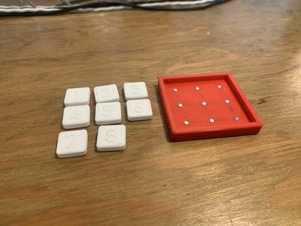 Free STL file Sliding Magnetic Tile Puzzle 🧲 ・Template to download and ...