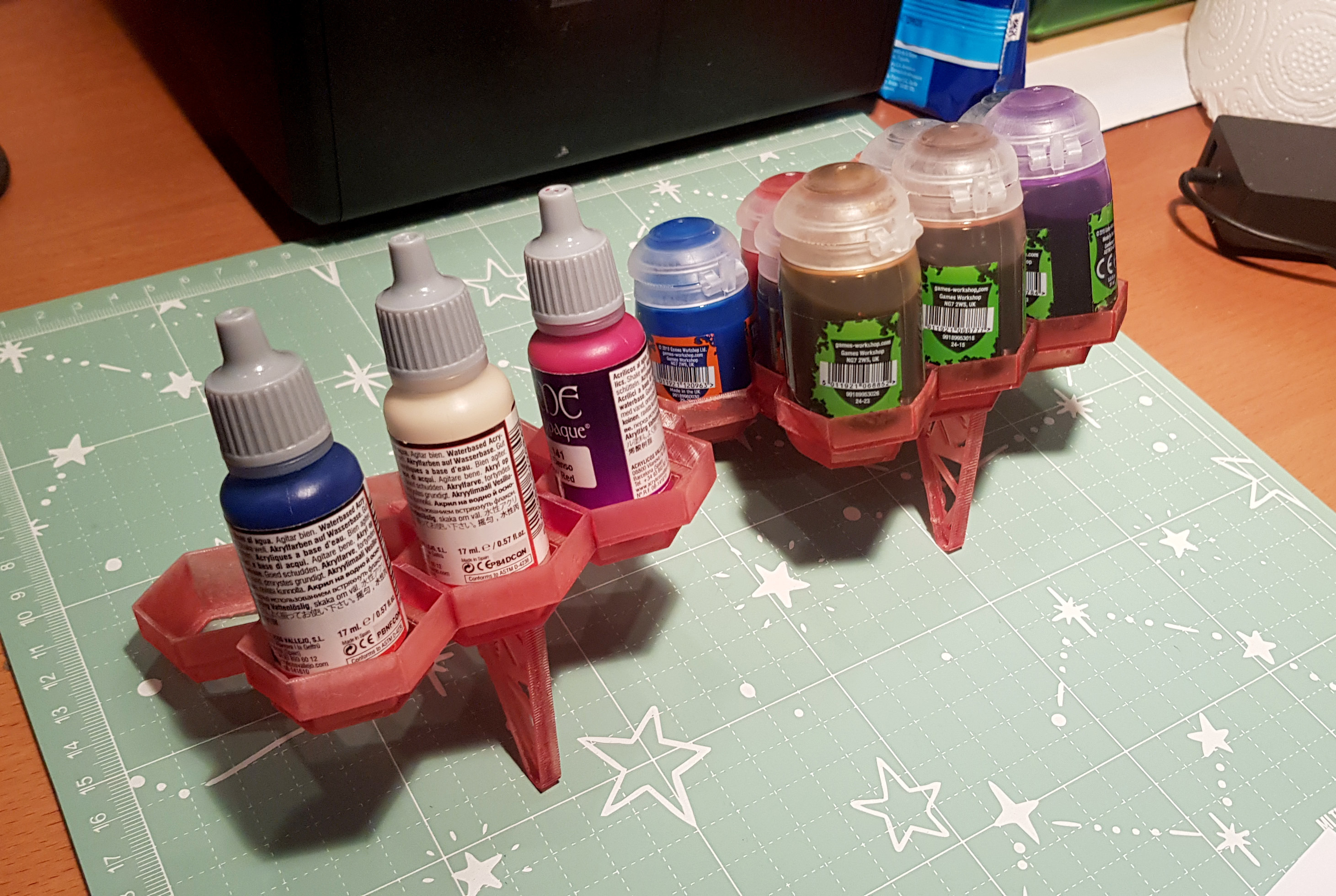 Free STL file Citadel and Vallejo paint holder 🎨 ・3D printing template ...