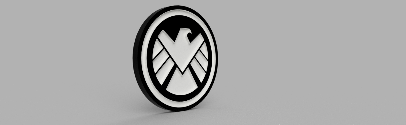 STL file shield illuminated sign 🛡️ ・Template to download and 3D print ...