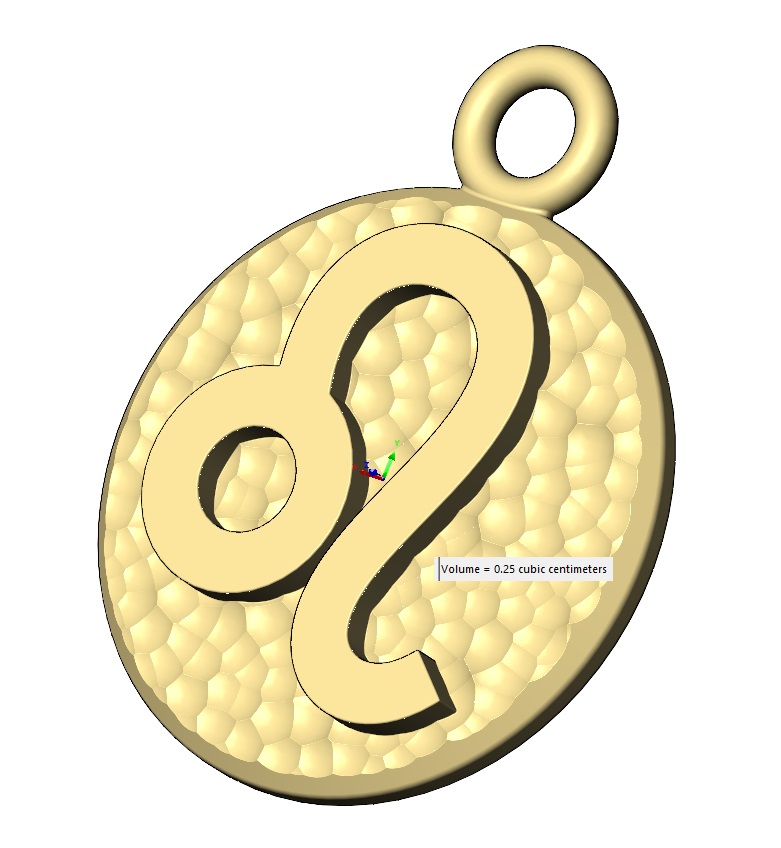 STL file Leo sign coin pendant and charm 3D print model ♌ (3MF)・3D ...