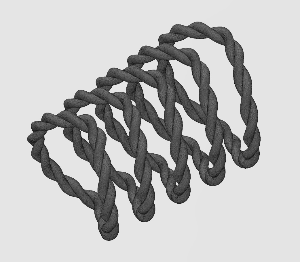 STL file Curved thin braided wire stacker ring US sizes 5to9 3D print ...