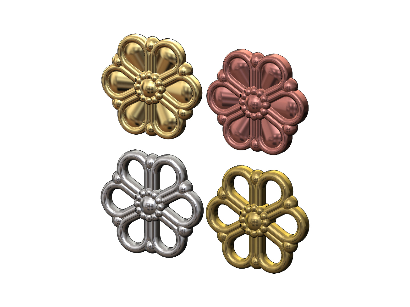 STL file Simple Daisy flower pendants charms 3D print model 💐・3D print ...
