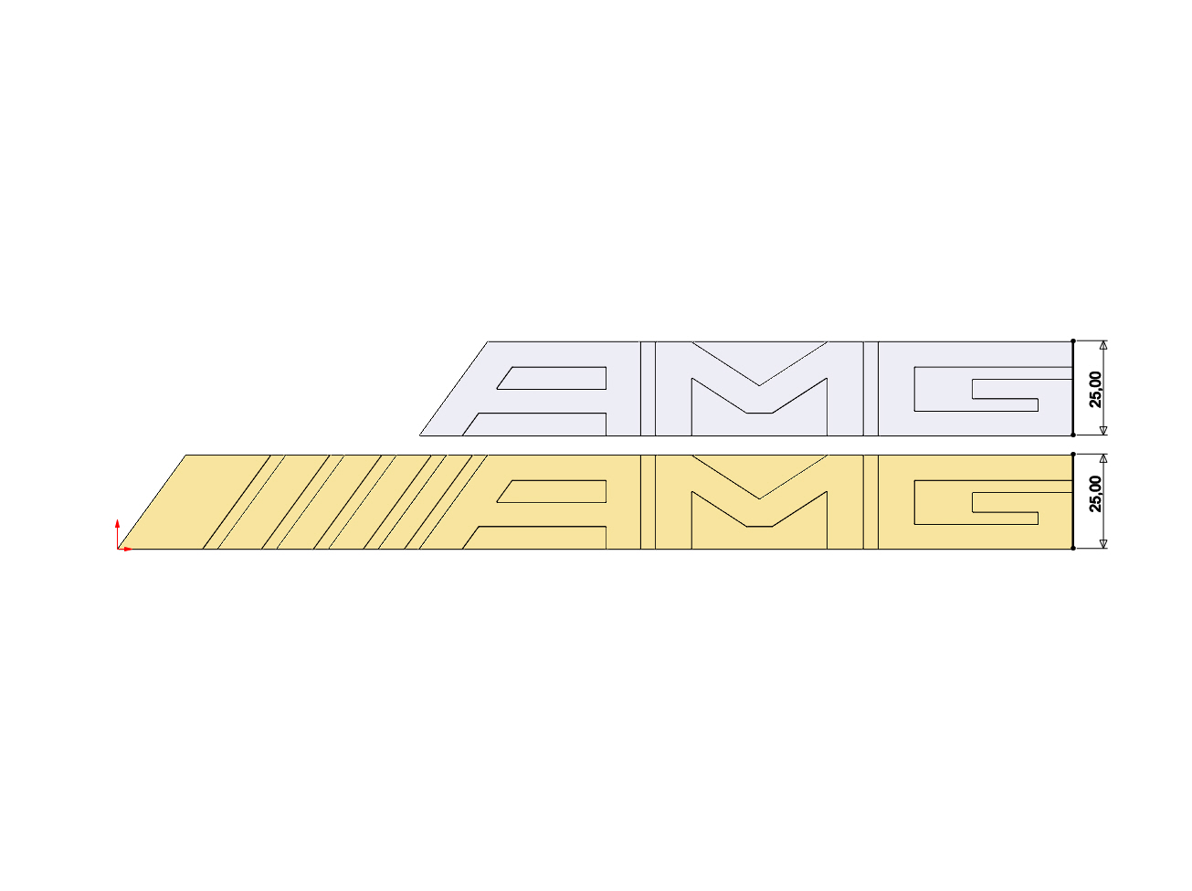 Fichier STL Modèle d'impression 3D de la bande du logo AMG 🚗・Objet ...