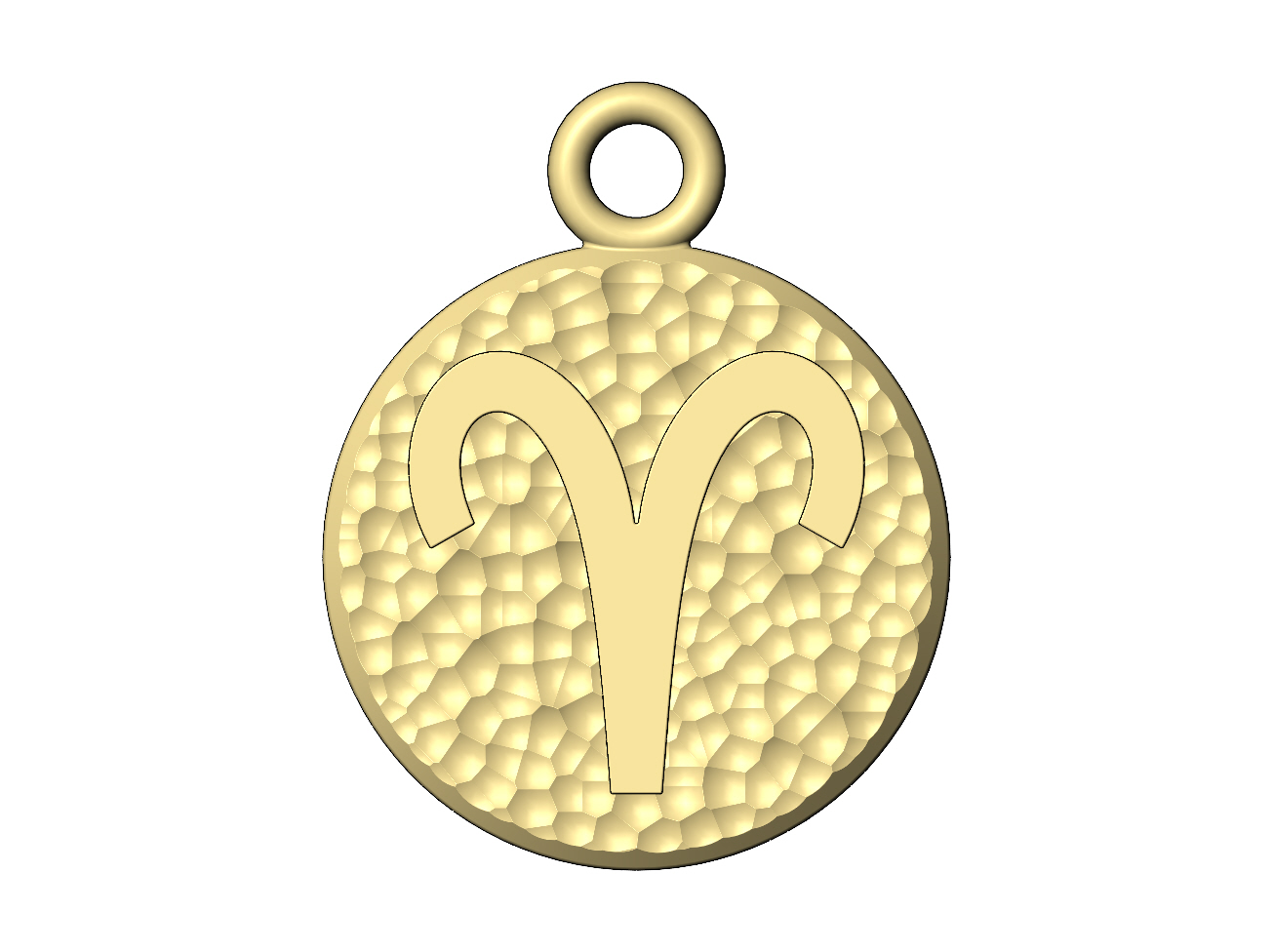 STL file Aries sign coin pendant and charm 3D print model ♈ (3MF)・Model ...