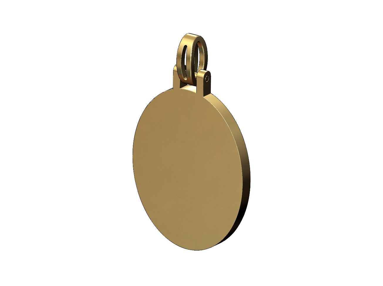 🪙 Simple oval pendant 3D print model・ STL File for ・Cults