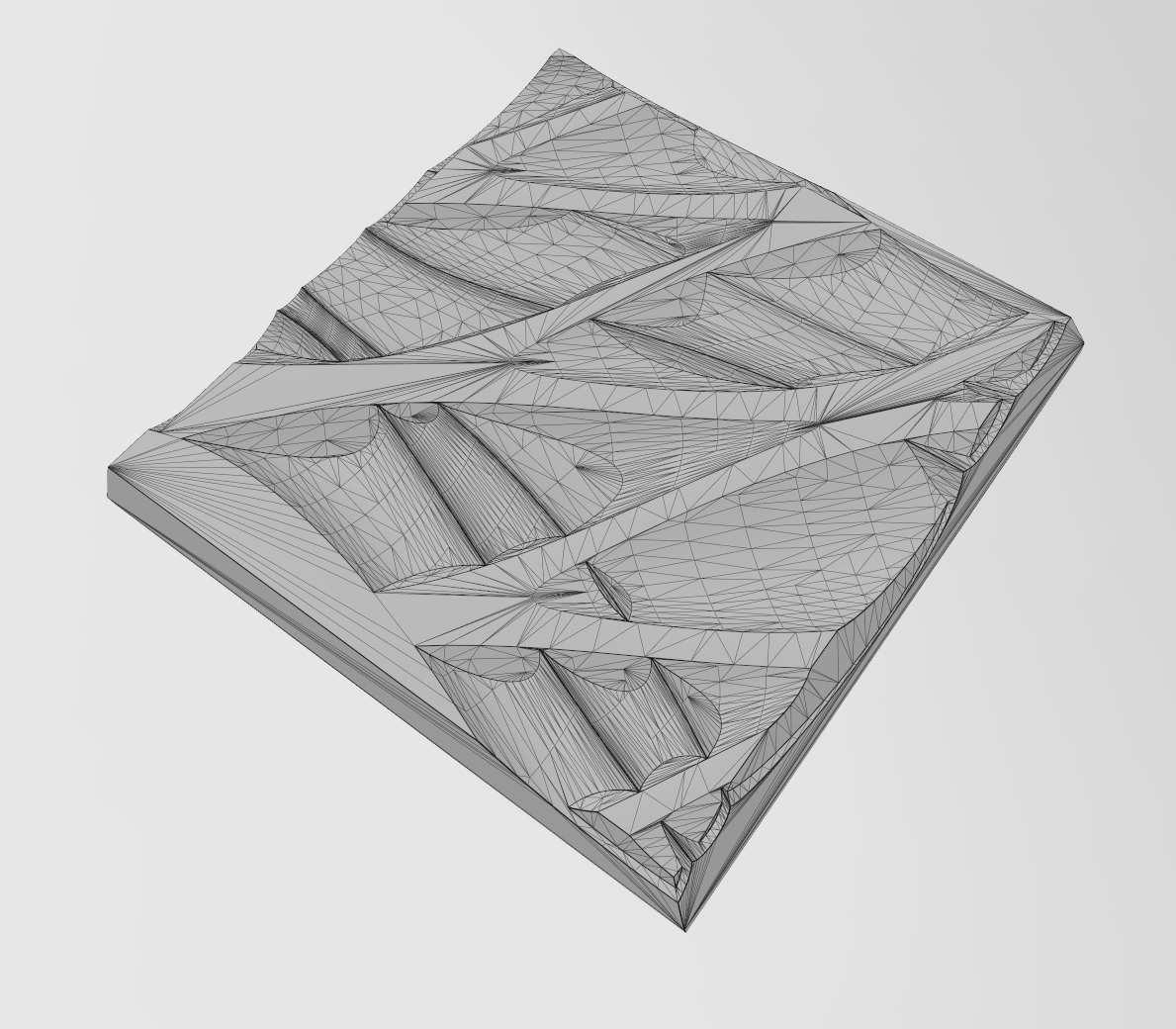 STL file Abstract mesh relief decor panel N01 3D print model 🌊 (3MF and ...