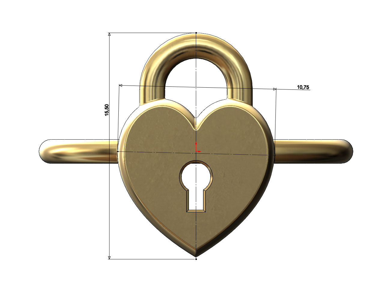 STL file Heart shaped lock bands US sizes 6 7 8 3D print model 💜 (3MF ...