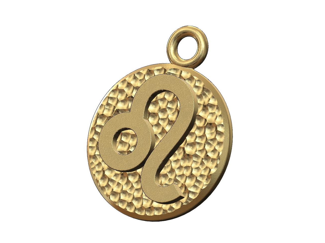 STL file Leo sign coin pendant and charm 3D print model ♌ (3MF)・3D ...