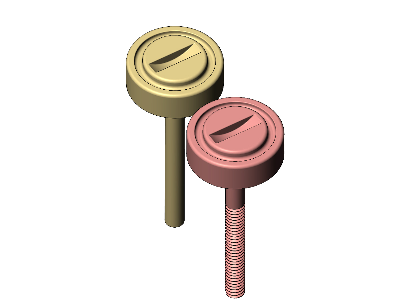 STL file Screw motif stud earring 3D print model 💍 (3MF and STEP)・3D ...