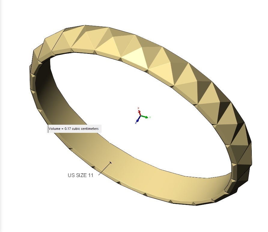 STL file Pyramid pattern band US size 5to11 3D print model 💍 (3MF)・3D ...