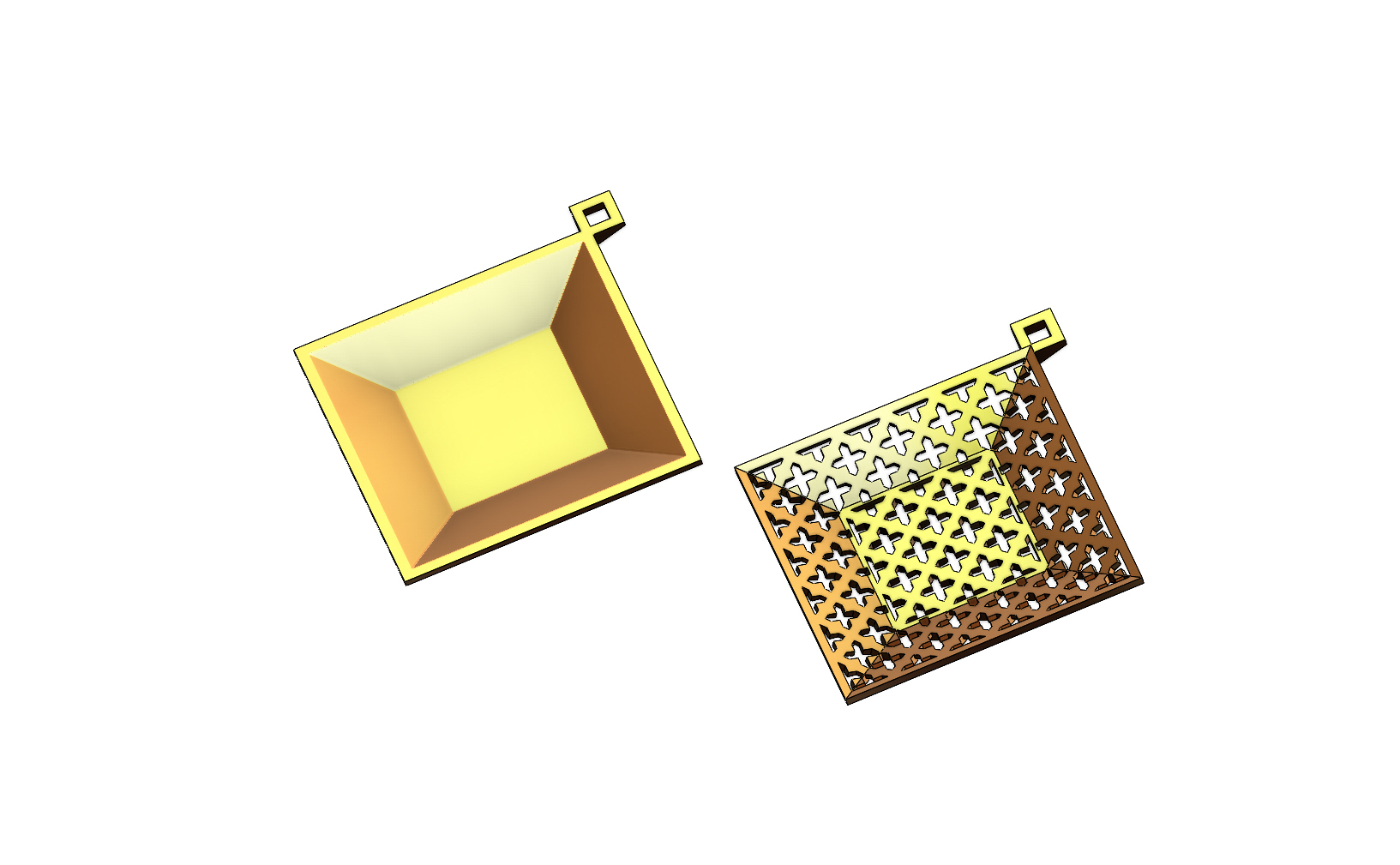 STL file Moroccan beldi style moucharabieh pendant 💍 (OBJ and 3MF ...