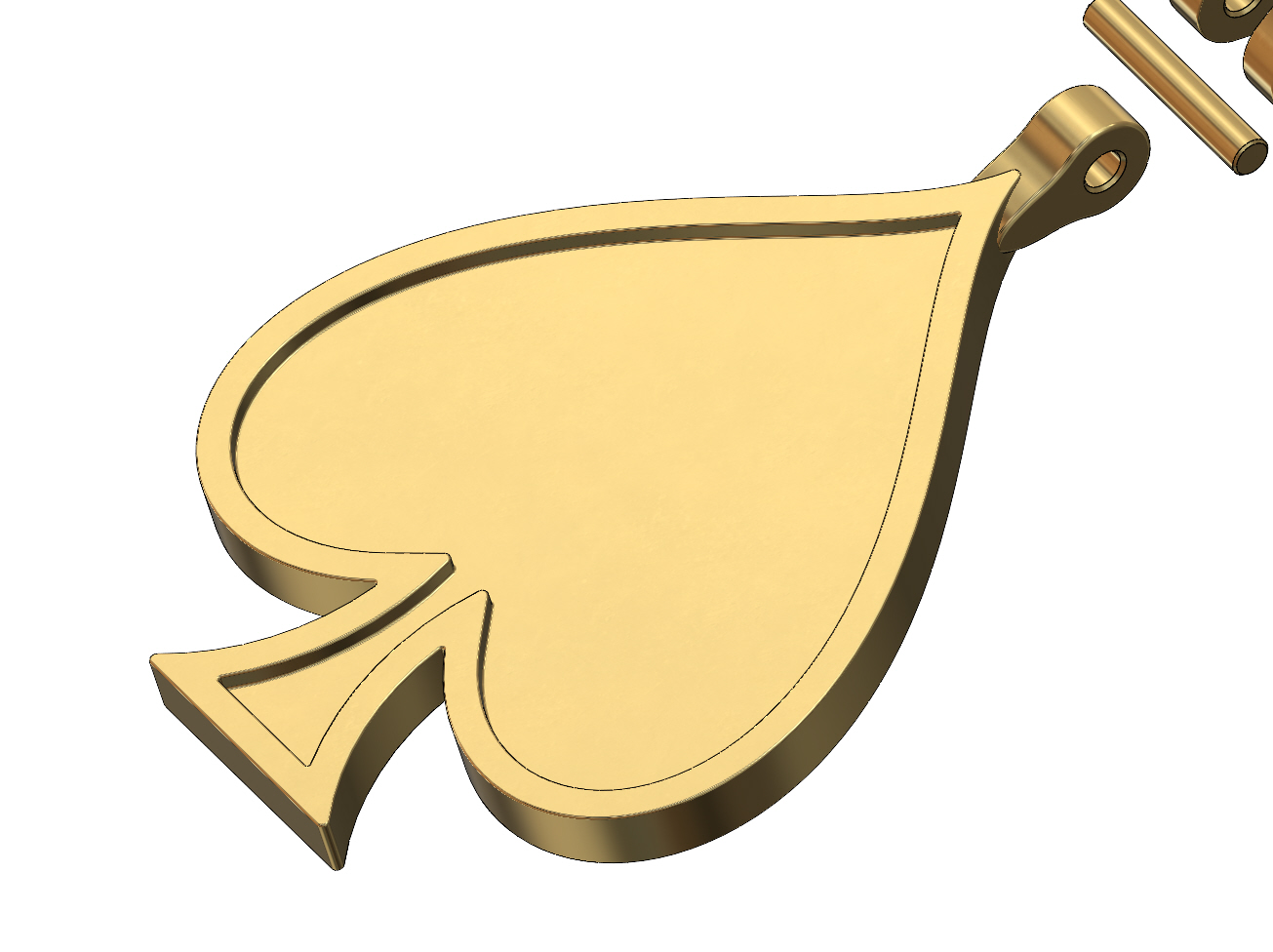 ♠️ Ace of spades memory pendant with bail 3D print model・ STL File for ...