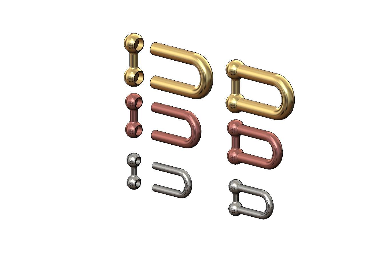 STL file Hardware chain links for bracelete pendants and necklace 3D ...