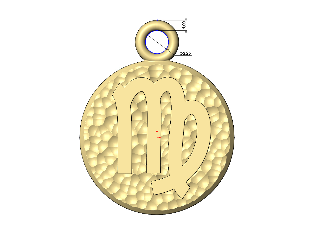 STL file Virgo sign coin pendant and charm 3D print model ♍ (3MF)・3D ...