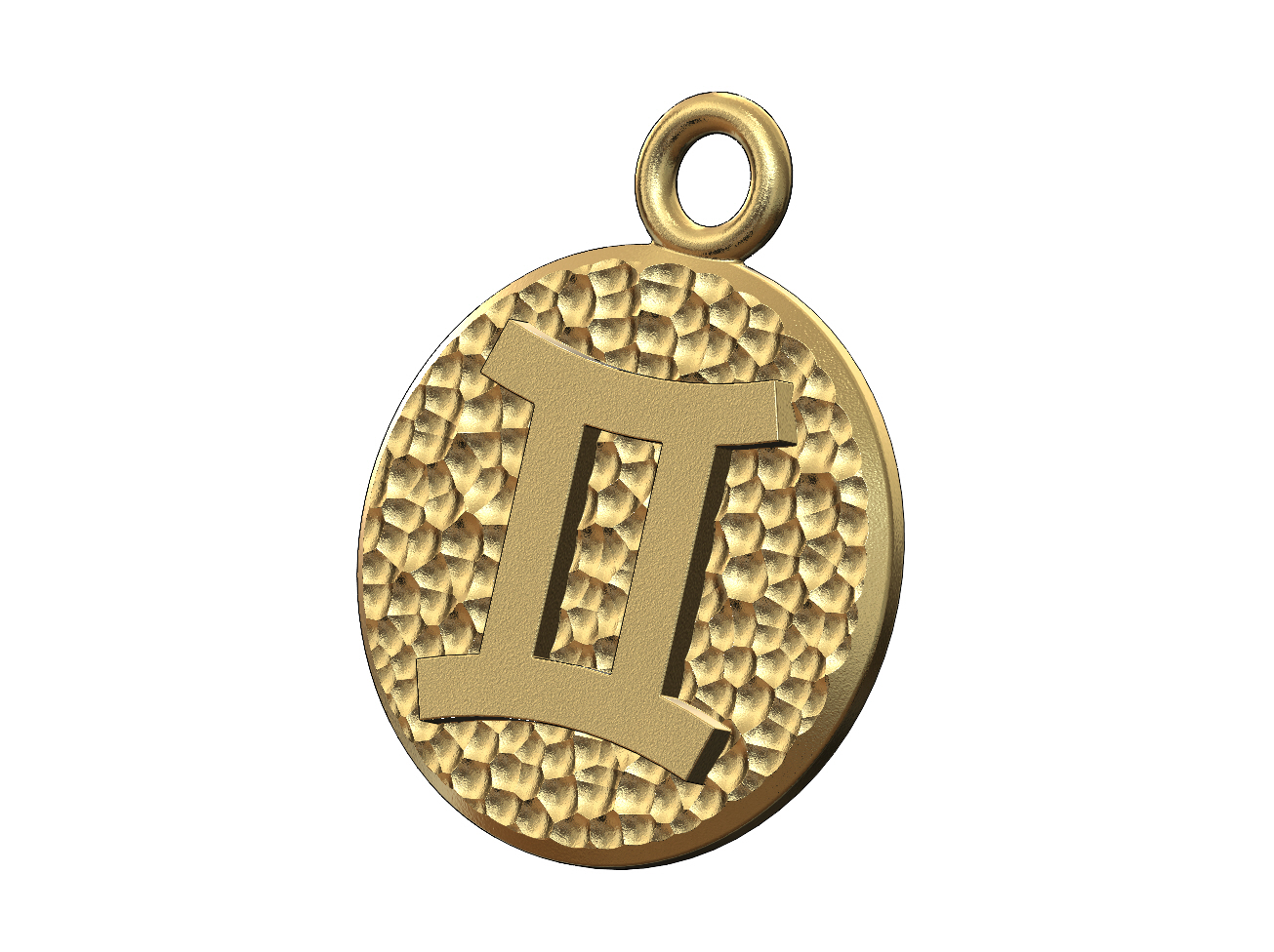 STL file Gemini sign coin pendant and charm 3D print model ♊ (3MF)・3D ...