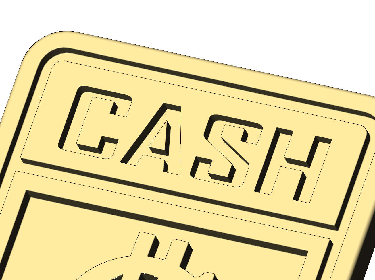 💰 Cash money gold bar 3D print model・ STL File for ・Cults