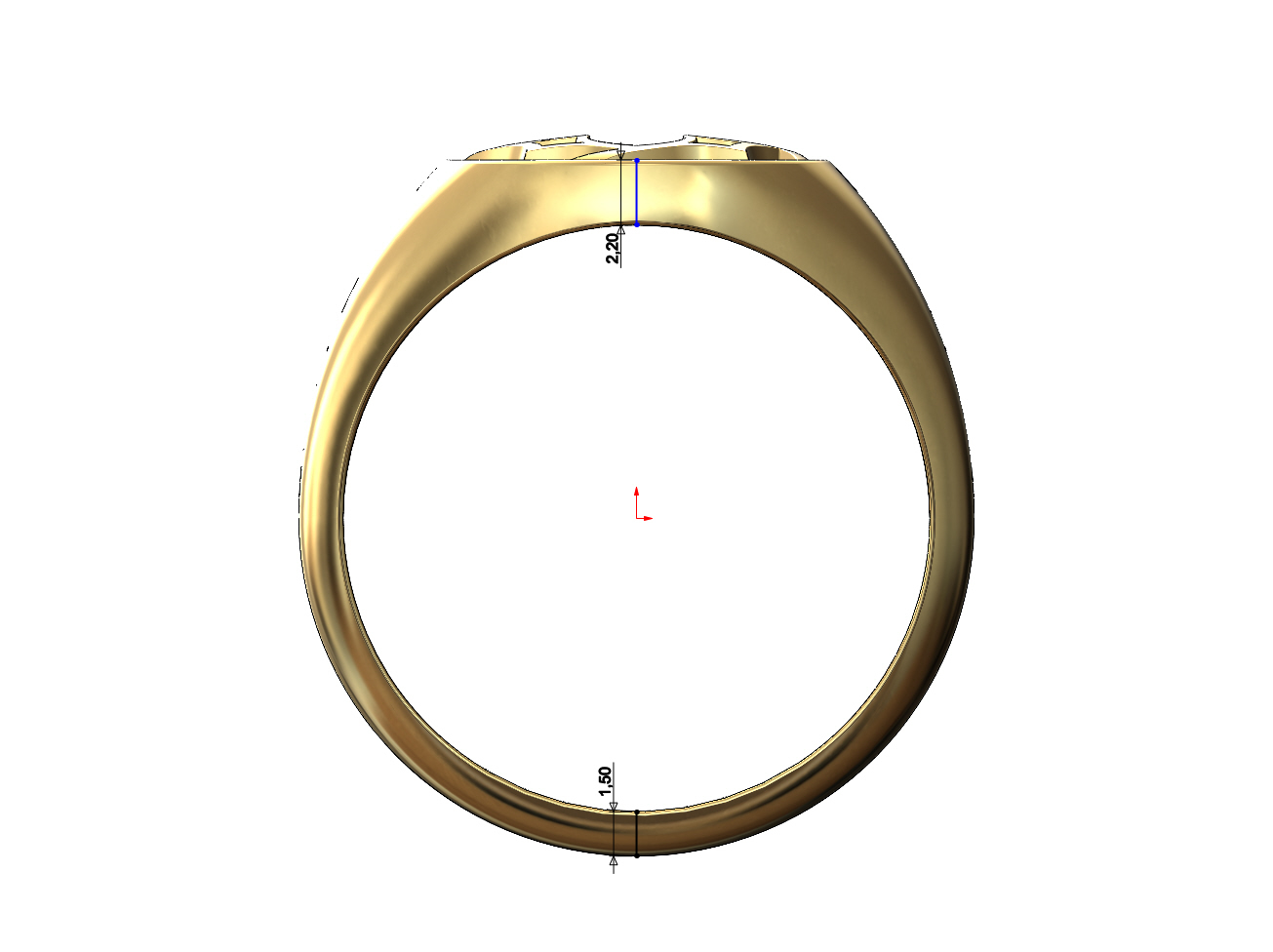 STL file Gothic ornament signet ring 3D print model 💍 (3MF and STEP)・3D ...