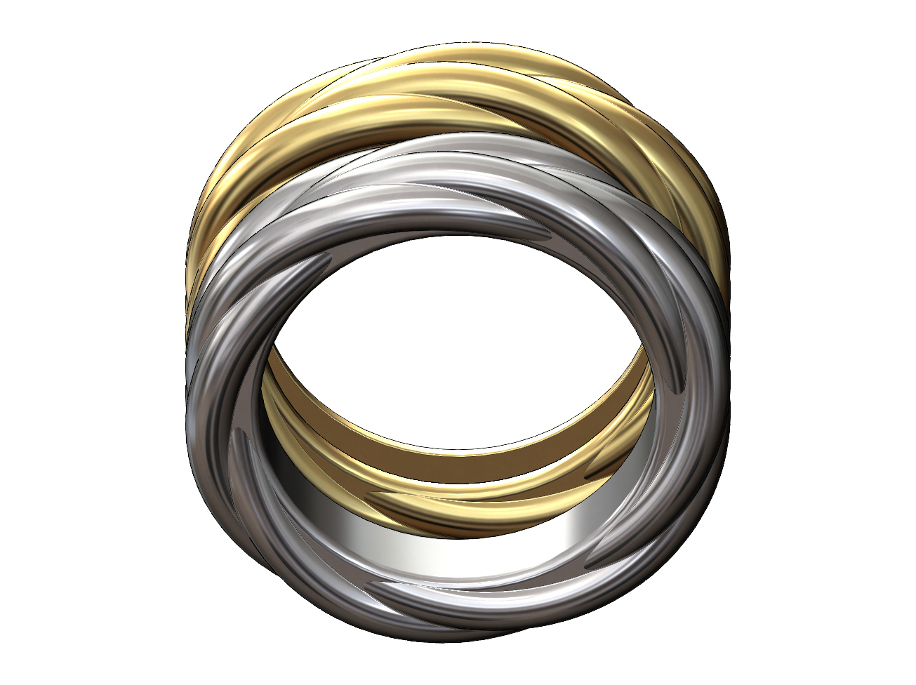 STL file Classic double braided rope ring 3D print model 💍 (3MF and ...